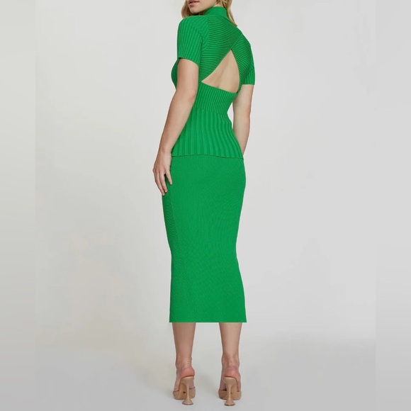 By Johnny | Tops | Stunning 2 Piece By Johnny Beige Ribbed Split Skirt ...